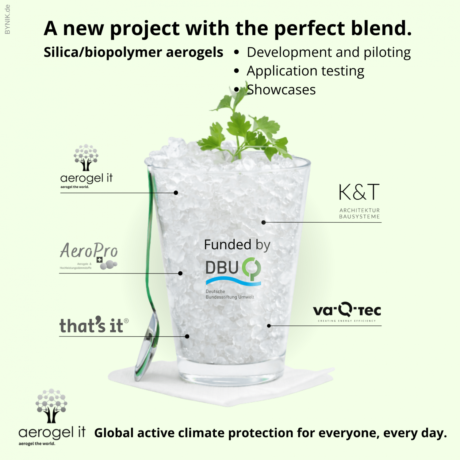 New DBU project on biopolymer-silica hybrid aerogels started